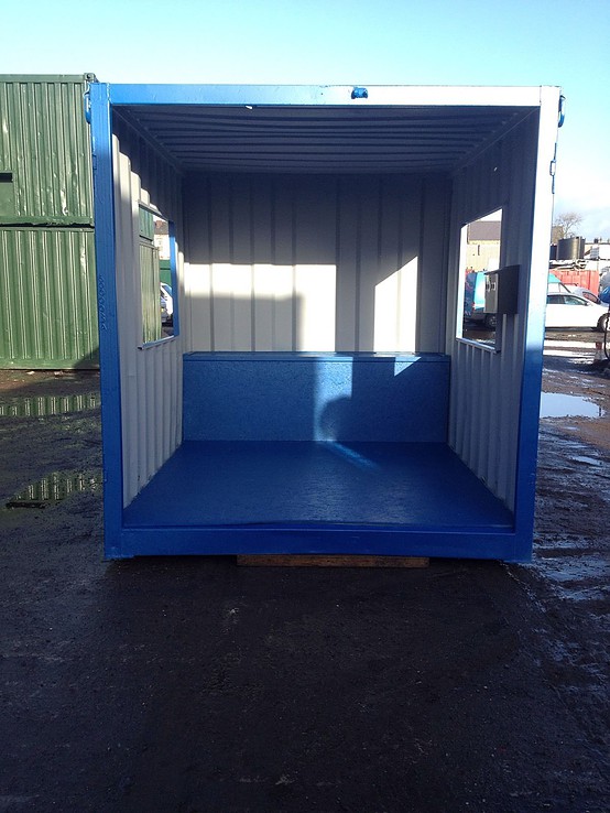 10ft x 8ft Blue Smoking Shelter — www.globalshippingcontainers.co.uk