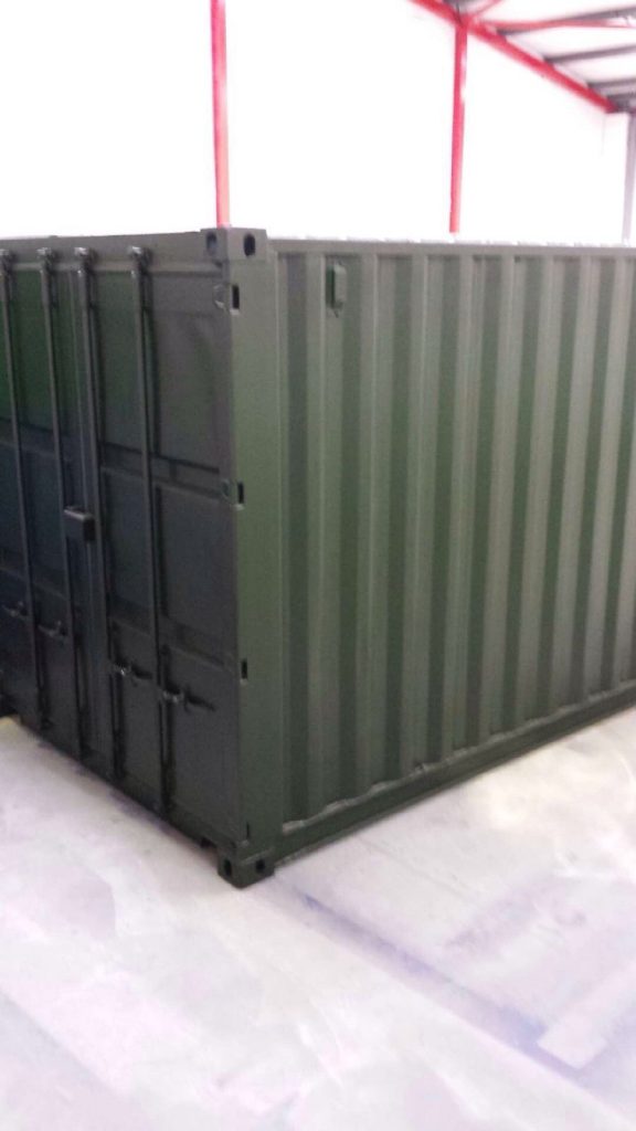 15ft x 8ft Green New Shipping Container | www.globalshippingcontainers ...