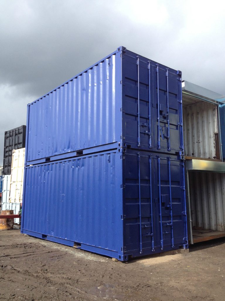 20ft x 8ft Blue Used Shipping Container | www.globalshippingcontainers ...