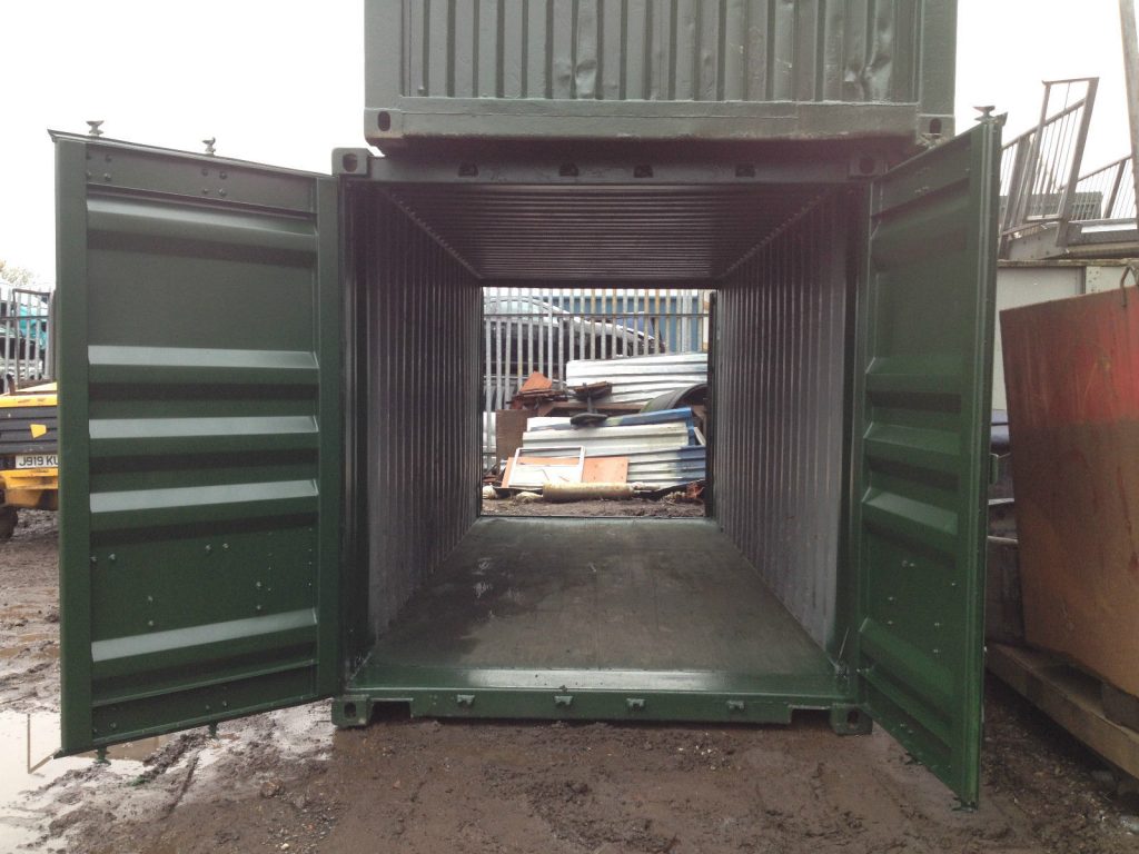 20ft x 8ft Green Used Tunnel Shipping Container | www ...
