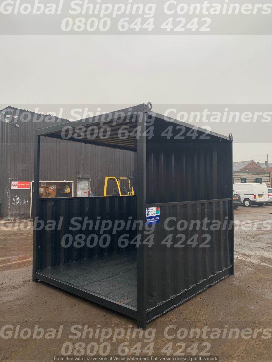 10ft x 8ft Black Smoking Shelter | www.globalshippingcontainers.co.uk