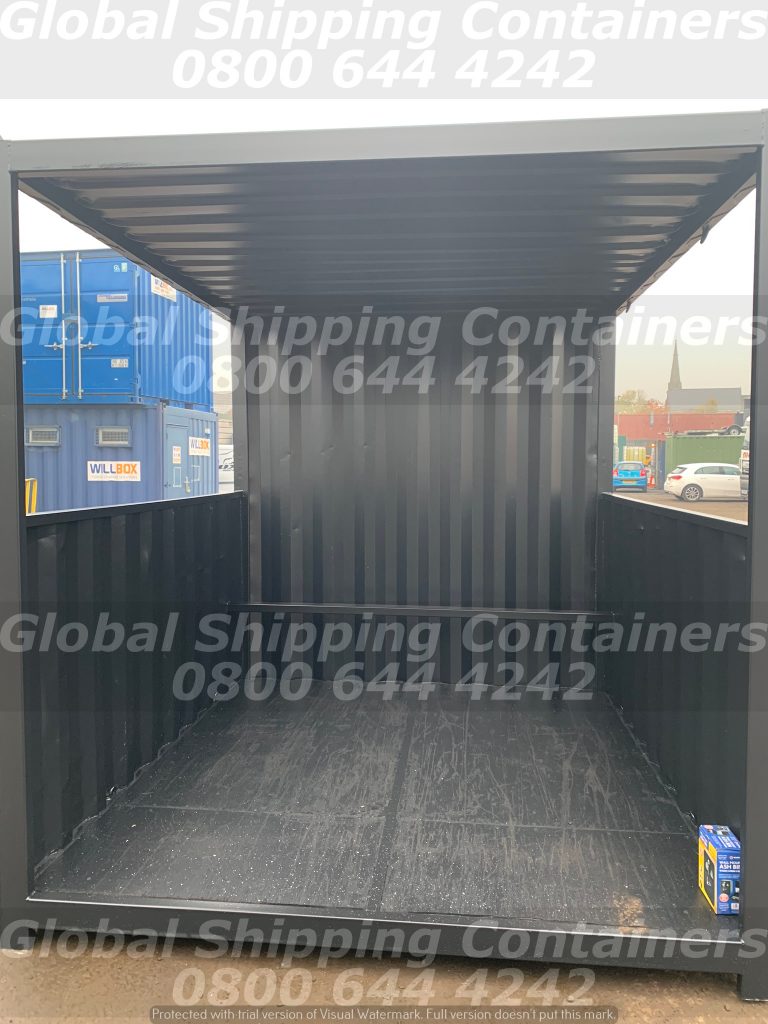 10ft x 8ft Black Smoking Shelter | www.globalshippingcontainers.co.uk